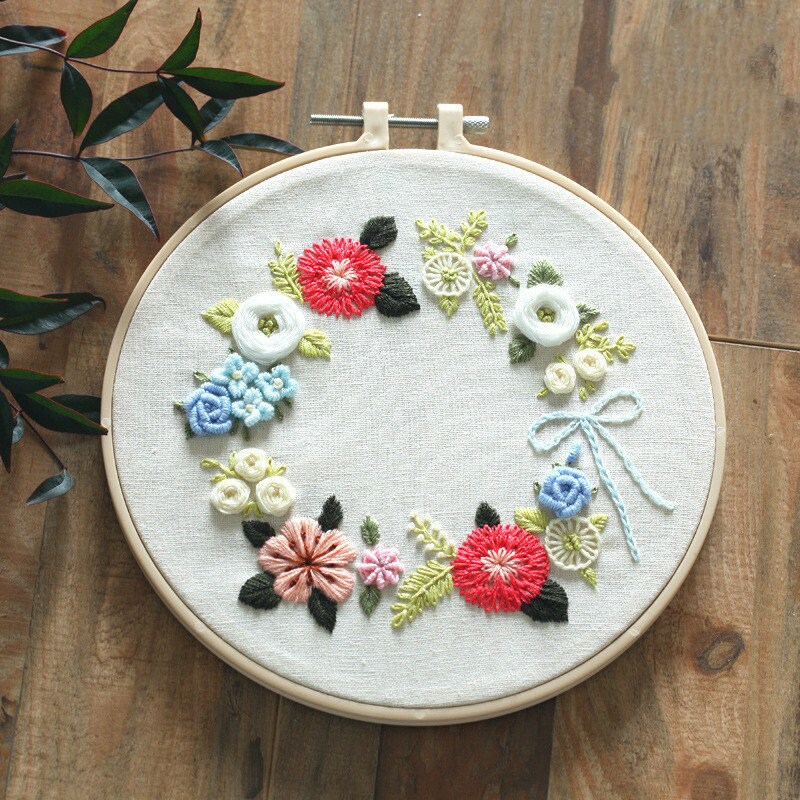Diy Plant Embroidery Kit Beginner Hand Embroidery Full Kit,embroidery ...