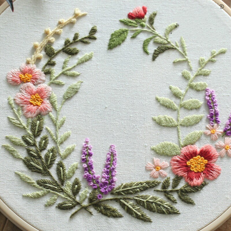 Diy Plant Embroidery Kit Beginner Hand Embroidery Full Kit,embroidery ...