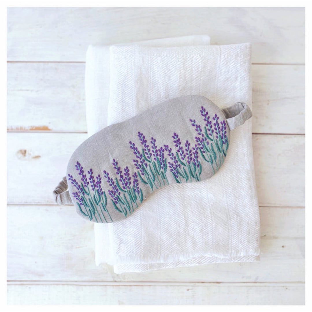 Lavender Eye Mask Bellflower Eye Mask Good Quality Embroidery Kit for ...