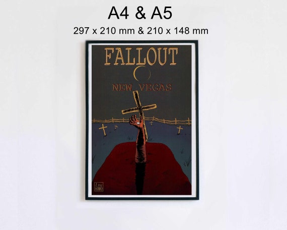 Fallout New Vegas Inspired Courier Six Art Print Retro Comic - Etsy