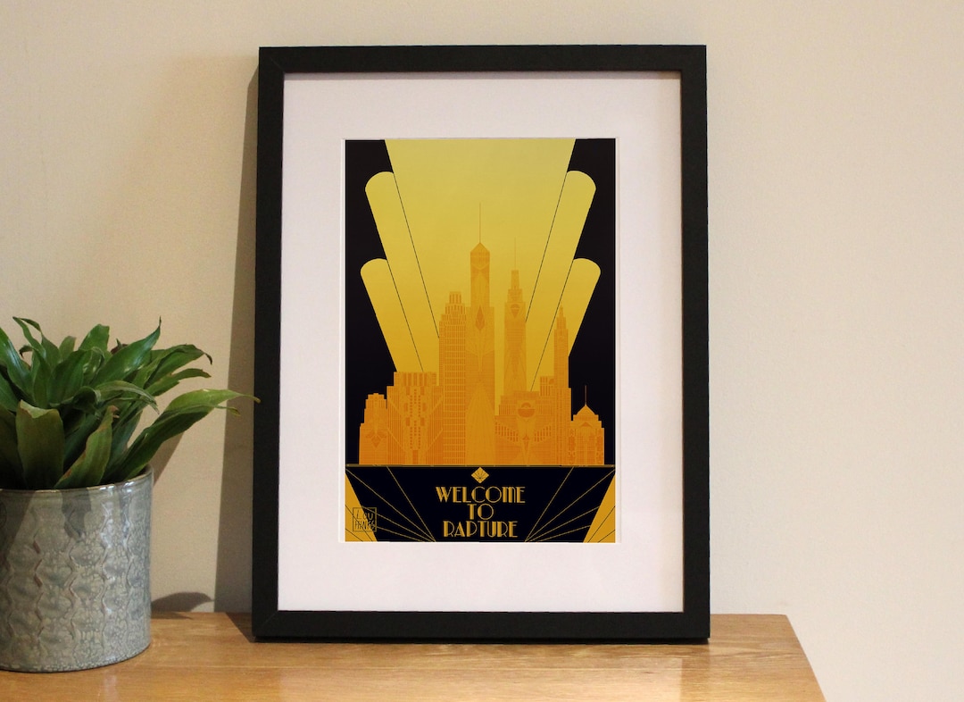 Bioshock Inspired Art Deco Rapture Print - A3 - A4 - A5 - Etsy