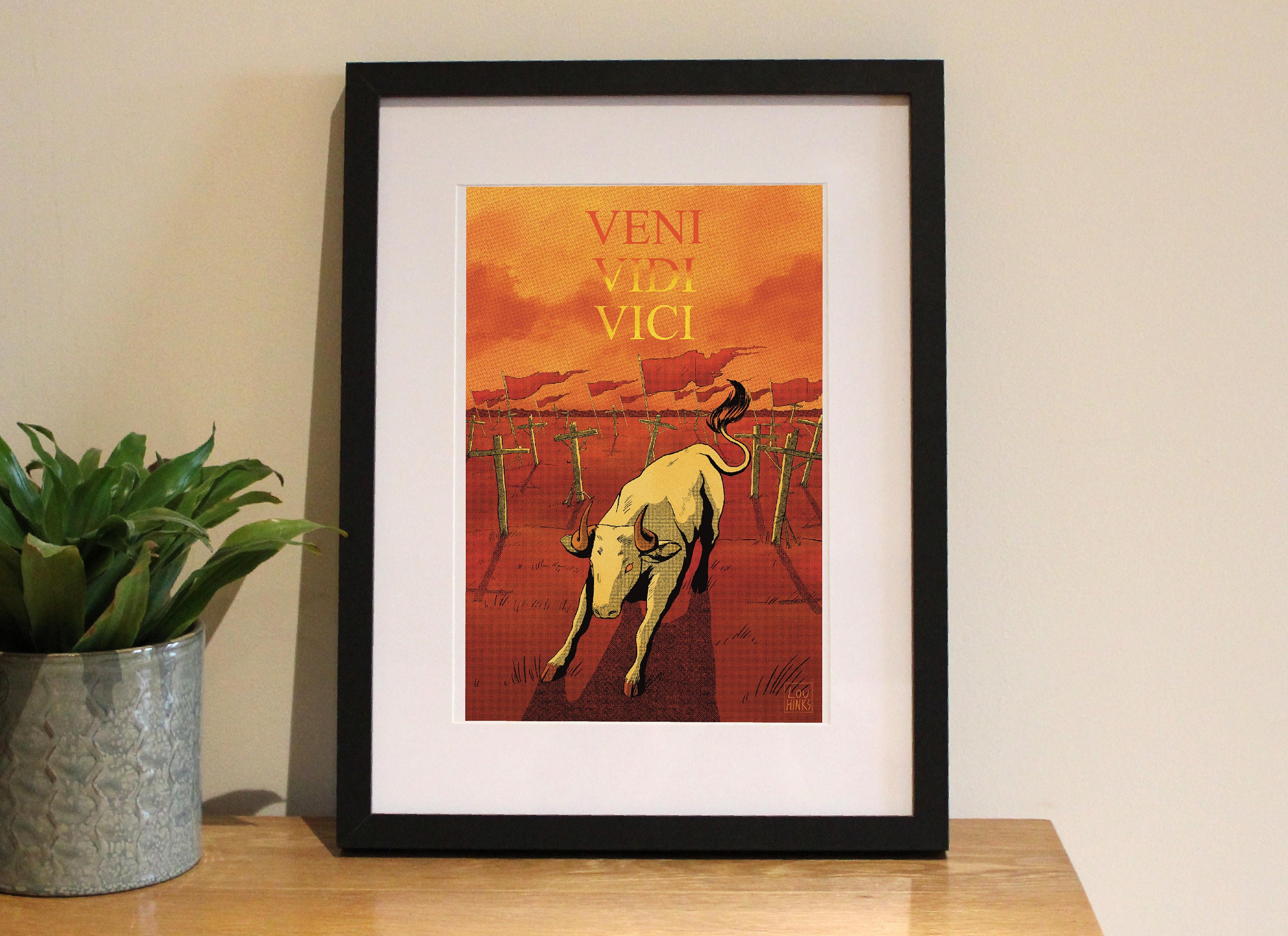 Fallout New Vegas Inspired Caesar's Legion Art Print Retro Comic Book ...