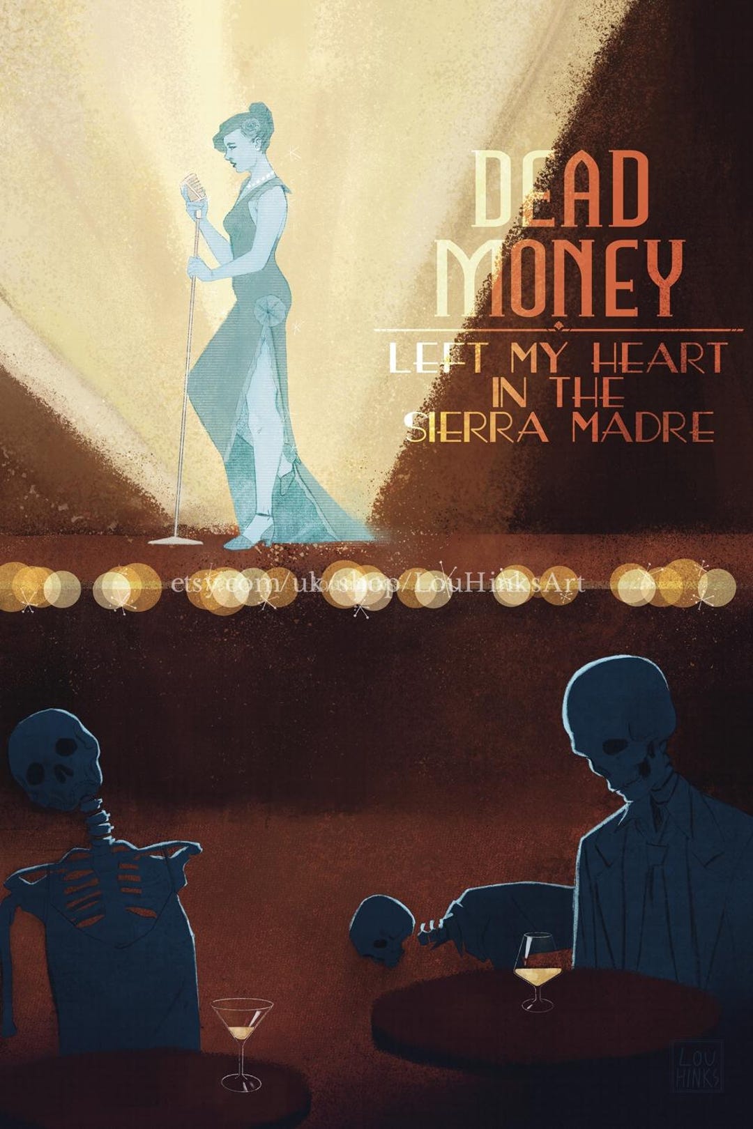 Fallout New Vegas Inspired Dead Money Sierra Madre Art Print - Retro ...