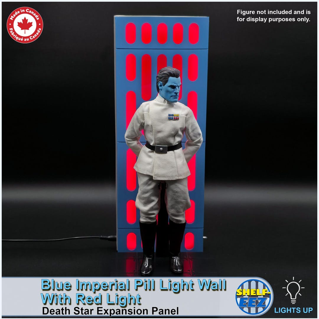 1/6 Scale Death Star Wall Panel - Blue Wall With Red Lights - Thrawn ...