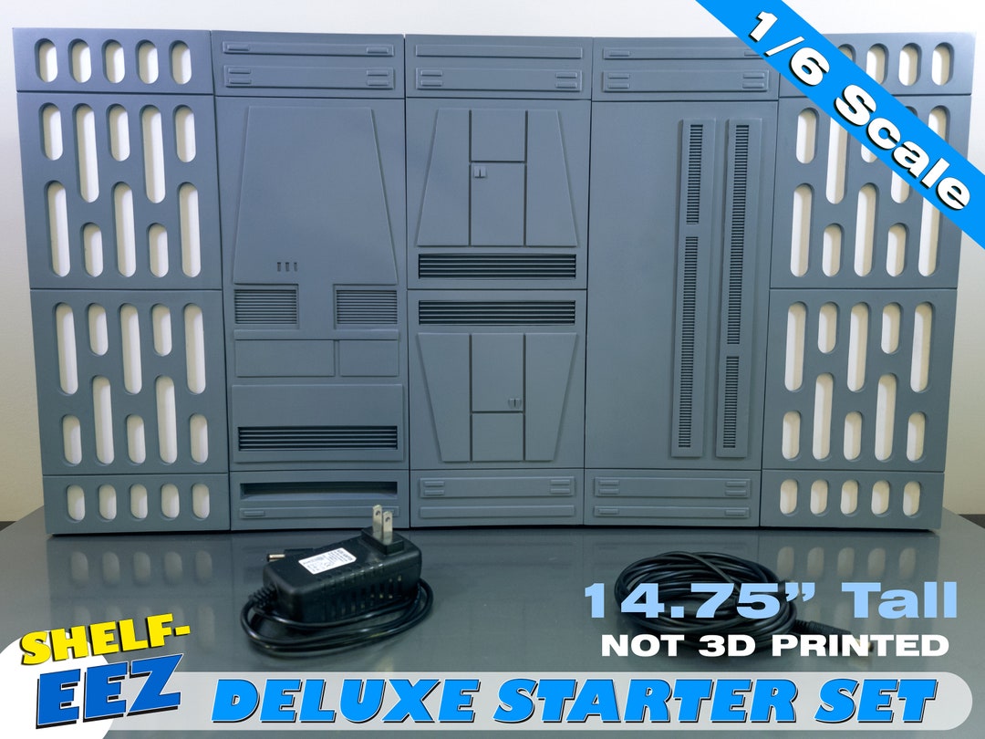 1/6 Scale 'shelf-eez' 5 Panel Deluxe Starter Set - 2 Lit, 3 Standard ...