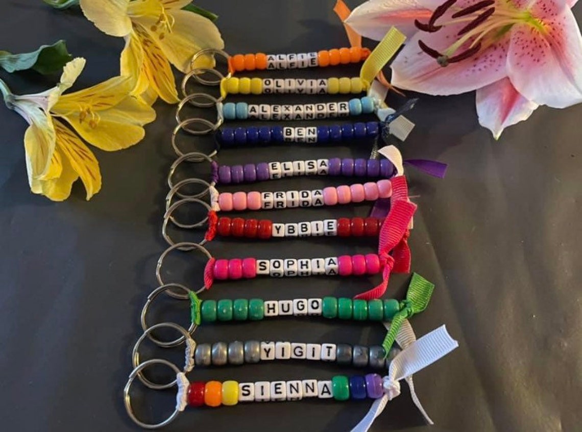 Personalised Name Keyrings | Etsy