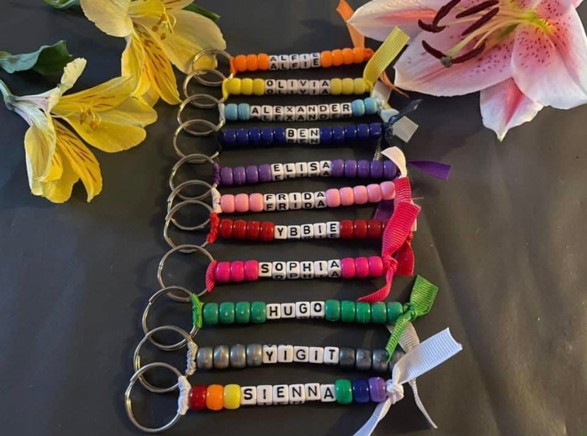 Personalised Name Keyrings | Etsy