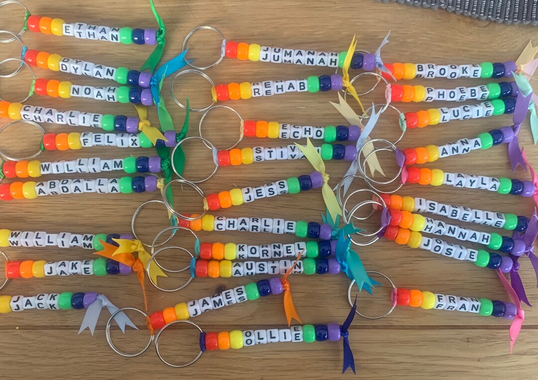 Personalised Name Keyrings - Etsy UK