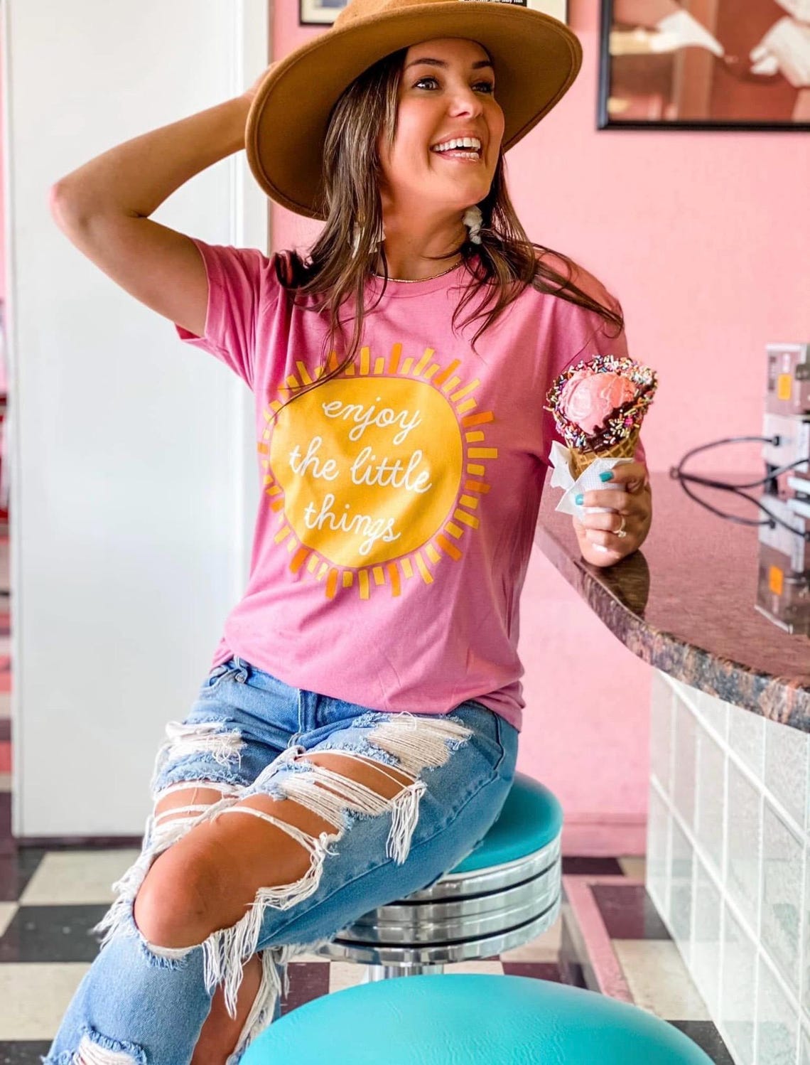 Enjoy the Little Things | Graphic Tee | Screen Print | Short Sleeve ...
