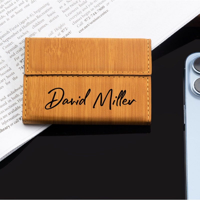 Personalized Business Card Holder - Etsy