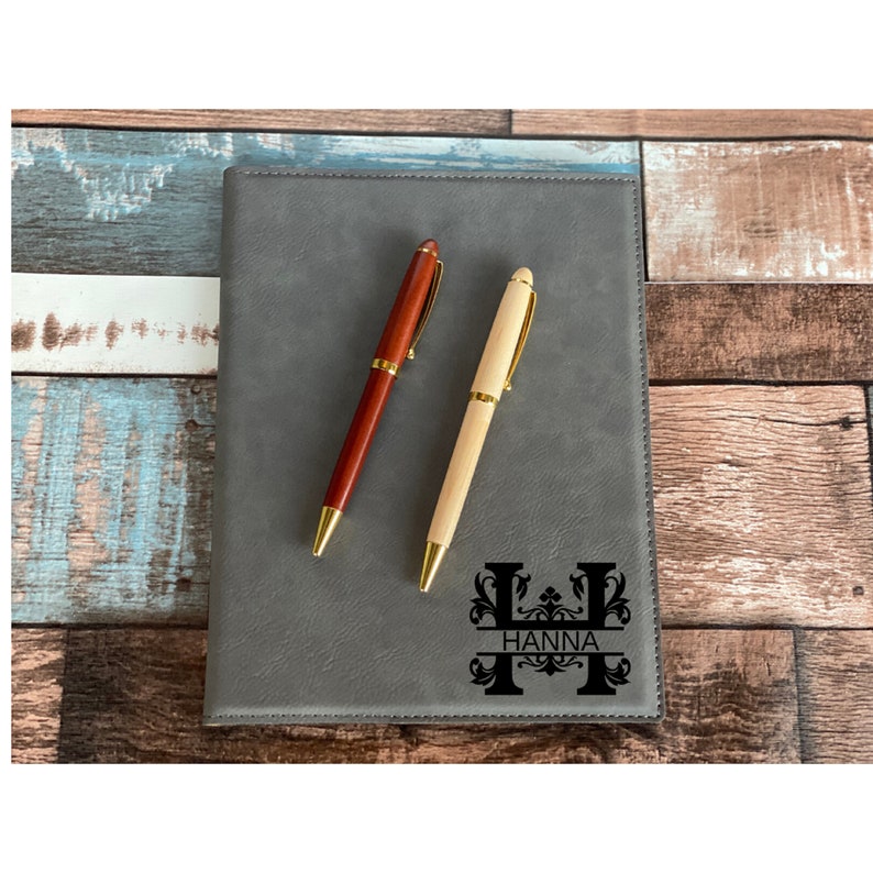 Personalized Refillable Portfolio Custom Notepad Cover | Etsy