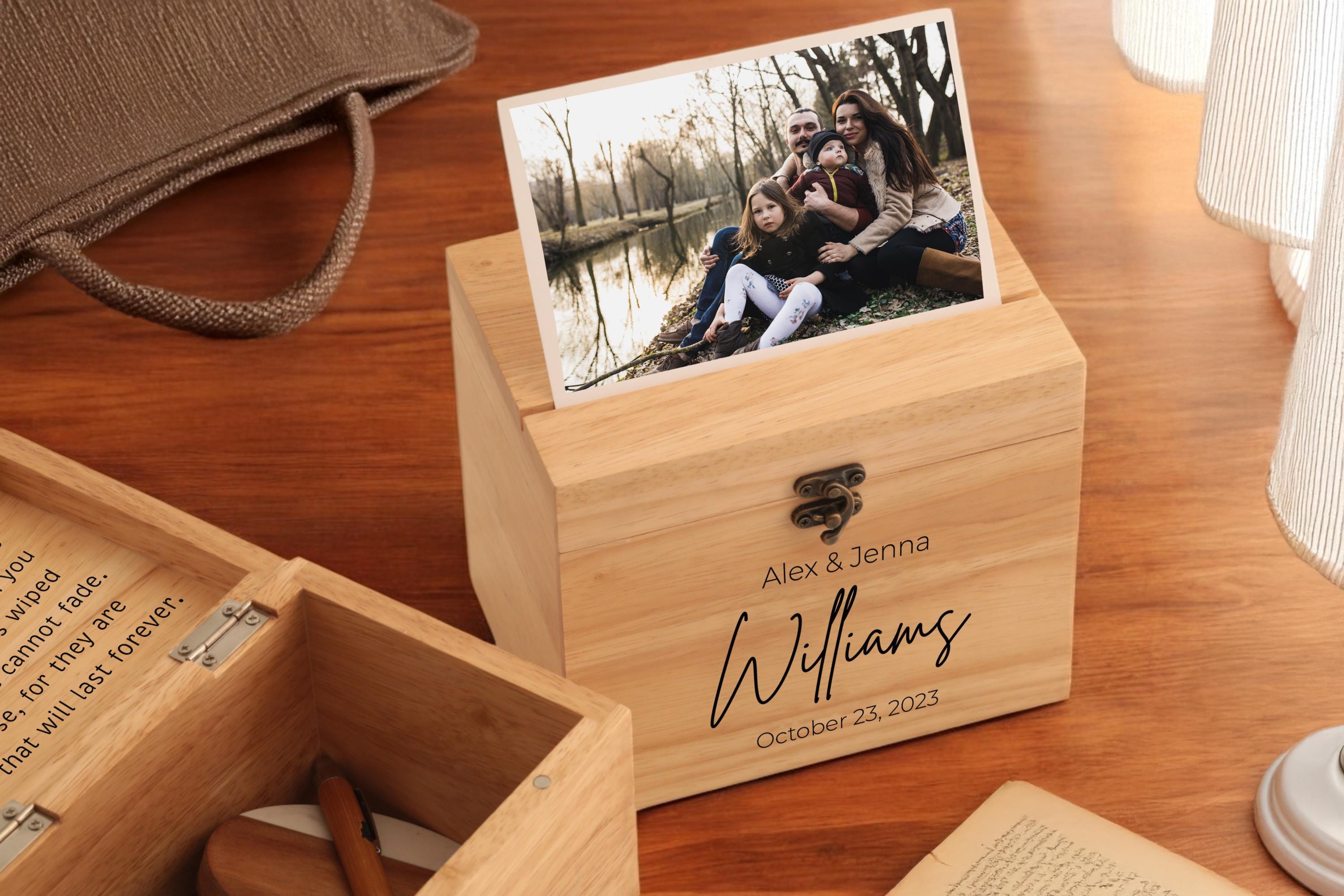 Custom Wooden Keepsake Box, Engraved Gift Box, Keepsake Gift Box ...