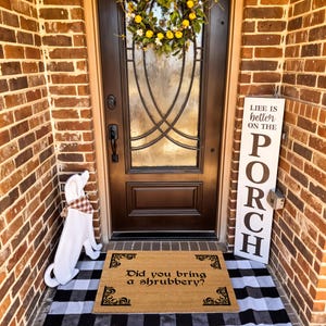 Did You Bring A Shrubbery Doormat, Funny Doormat, Welcome Door Mat ...