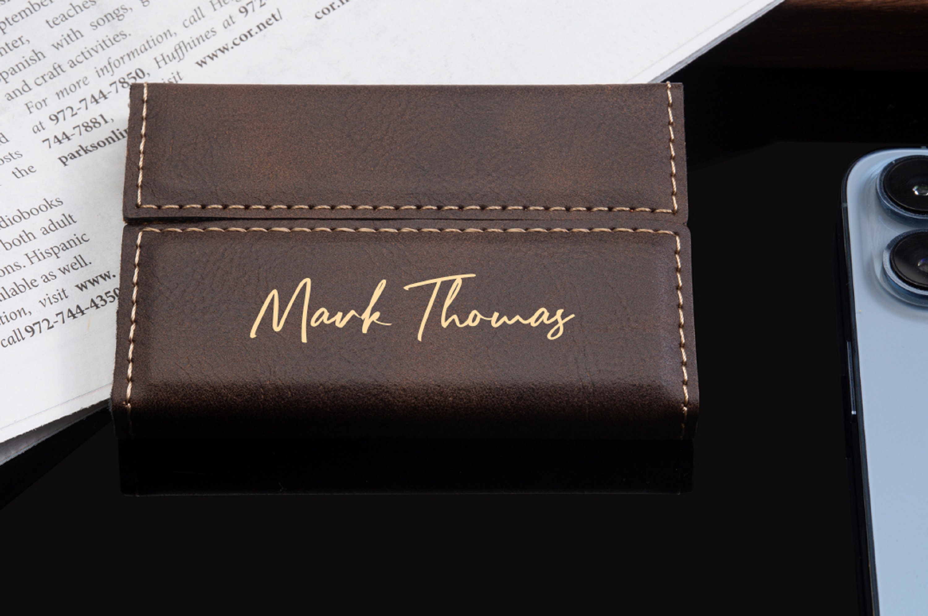 Customized Business Card Holder Personalized Business Card | Etsy