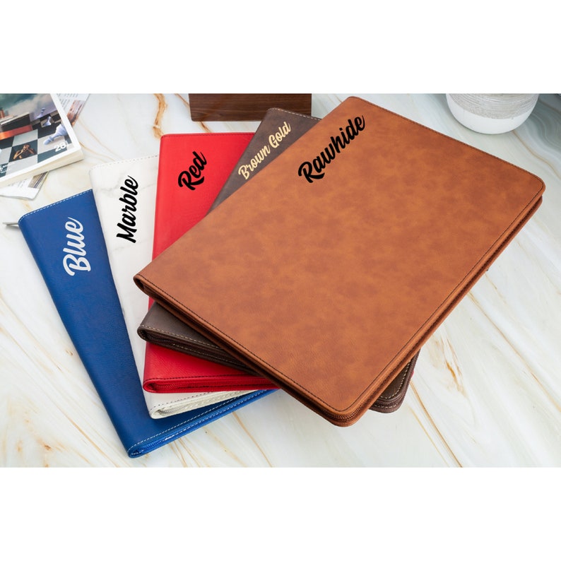 Big Size Personalized Portfolio Zipper Portfolio Business - Etsy