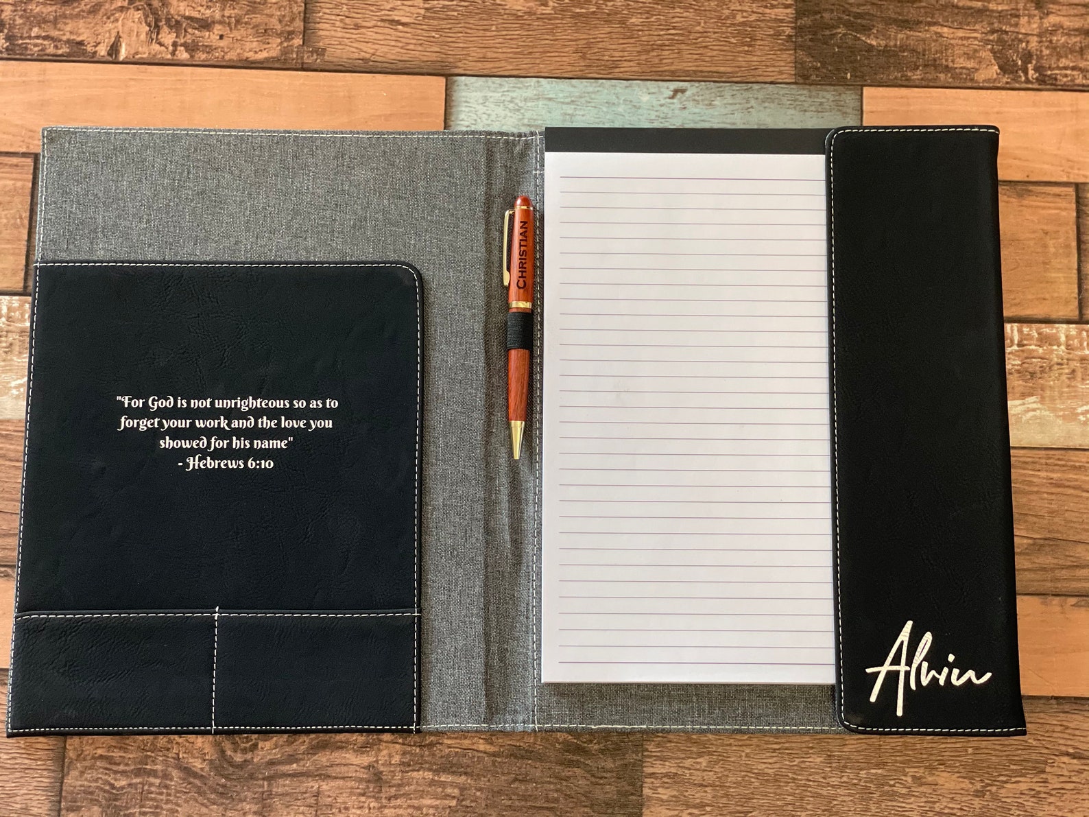 Big Size Personalized Portfolio Custom Notepad Cover - Etsy