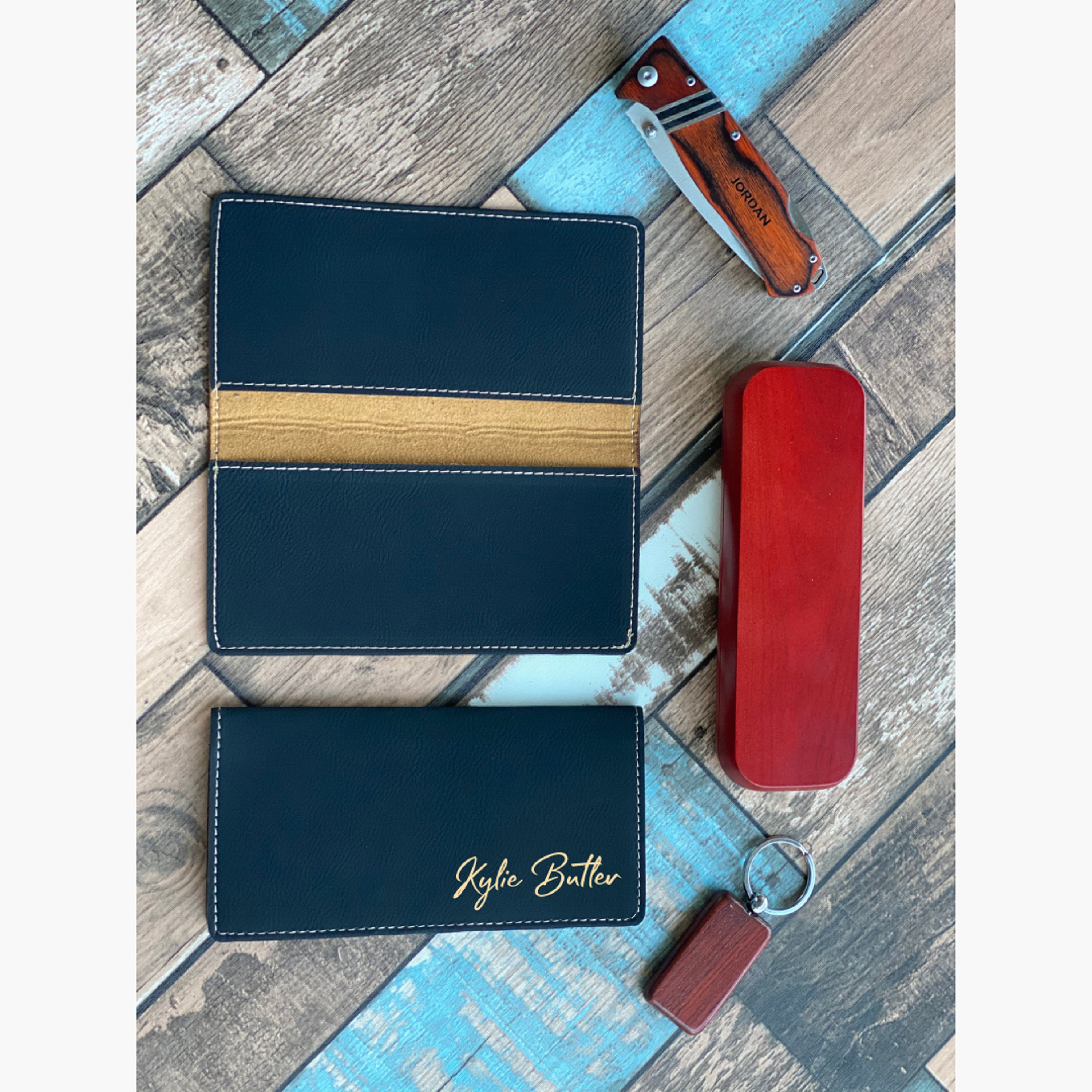 Personalized Checkbook Cover, Leather Checkbook, Checkbook Wallet and ...