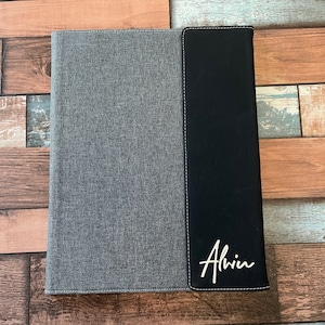 Big Size Personalized Portfolio, Custom Notepad Cover, Business ...