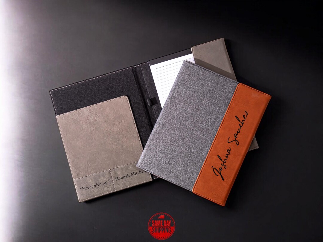 Personalized Portfolio, Custom Notepad Cover, Business Portfolio ...