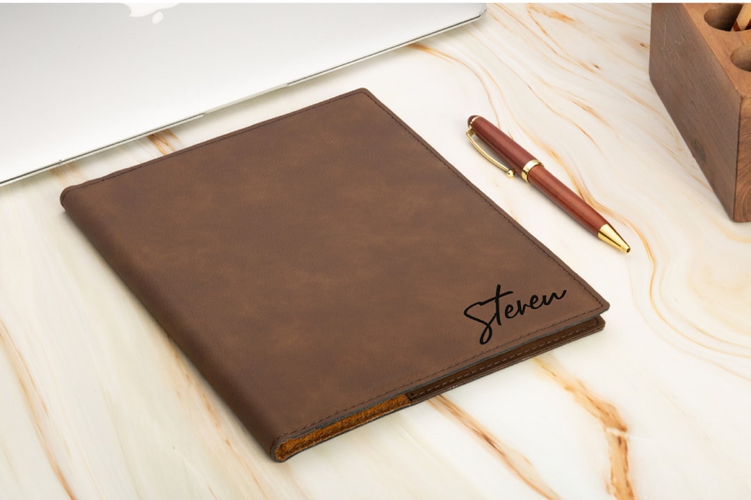 Personalized Refillable Portfolio, Custom Notepad Cover, Business ...