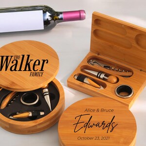 Custom Wine Tool Set, Personalized Wine Tool Set, Wedding Gift, Custom ...