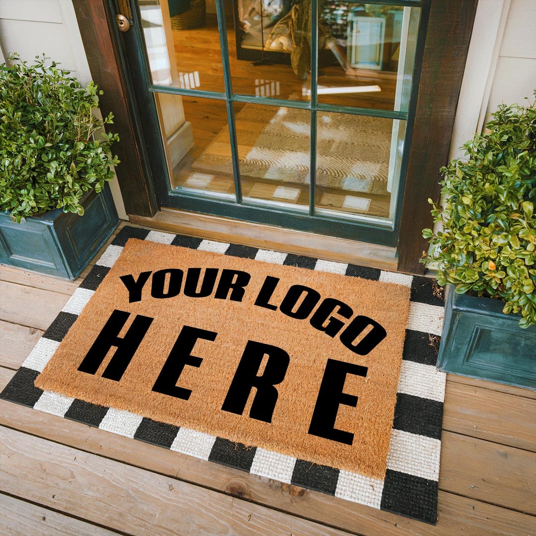 Custom Logo Doormat, Company Logo Doormat, Personalized Welcome Mat ...