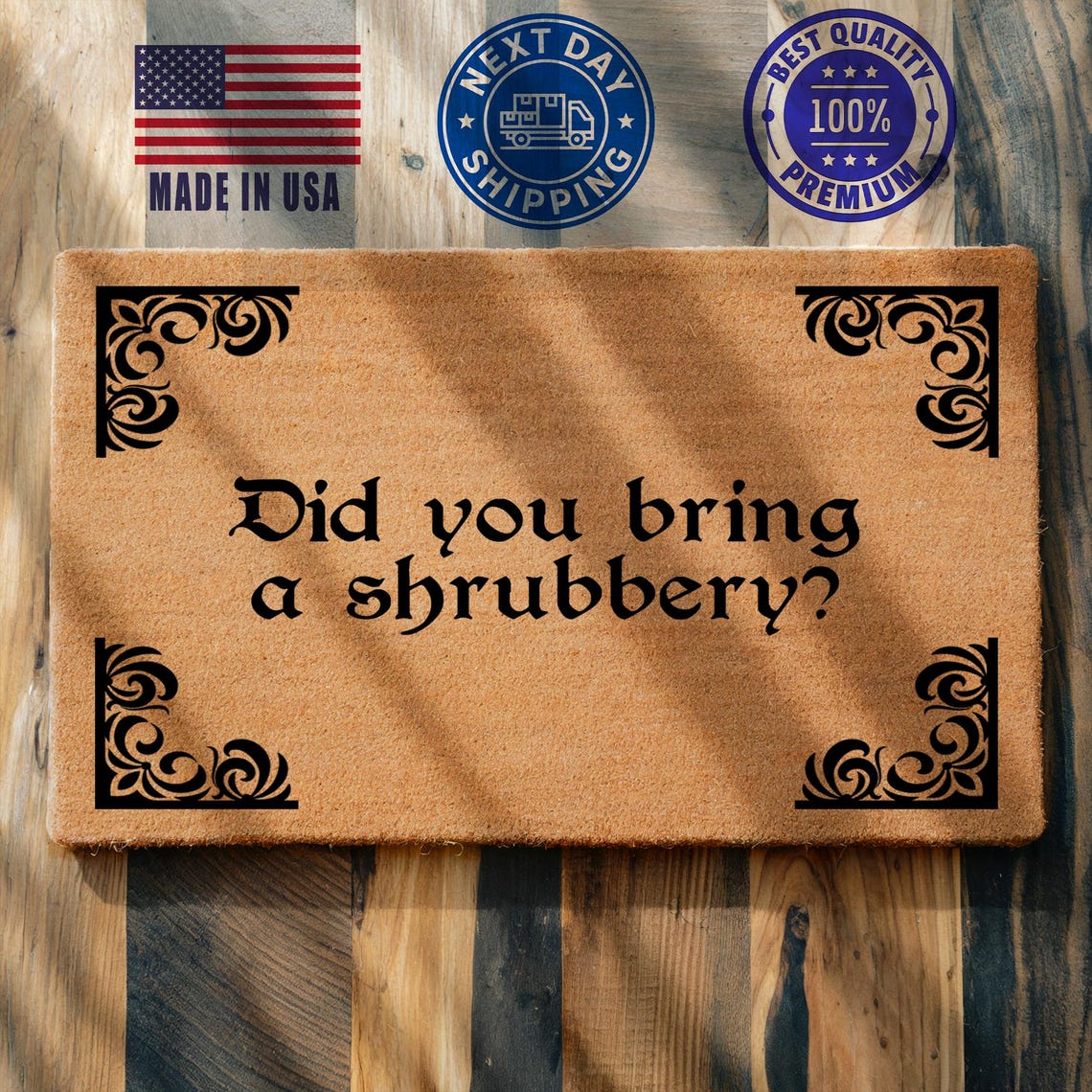 Did You Bring A Shrubbery Doormat, Funny Doormat, Welcome Door Mat ...