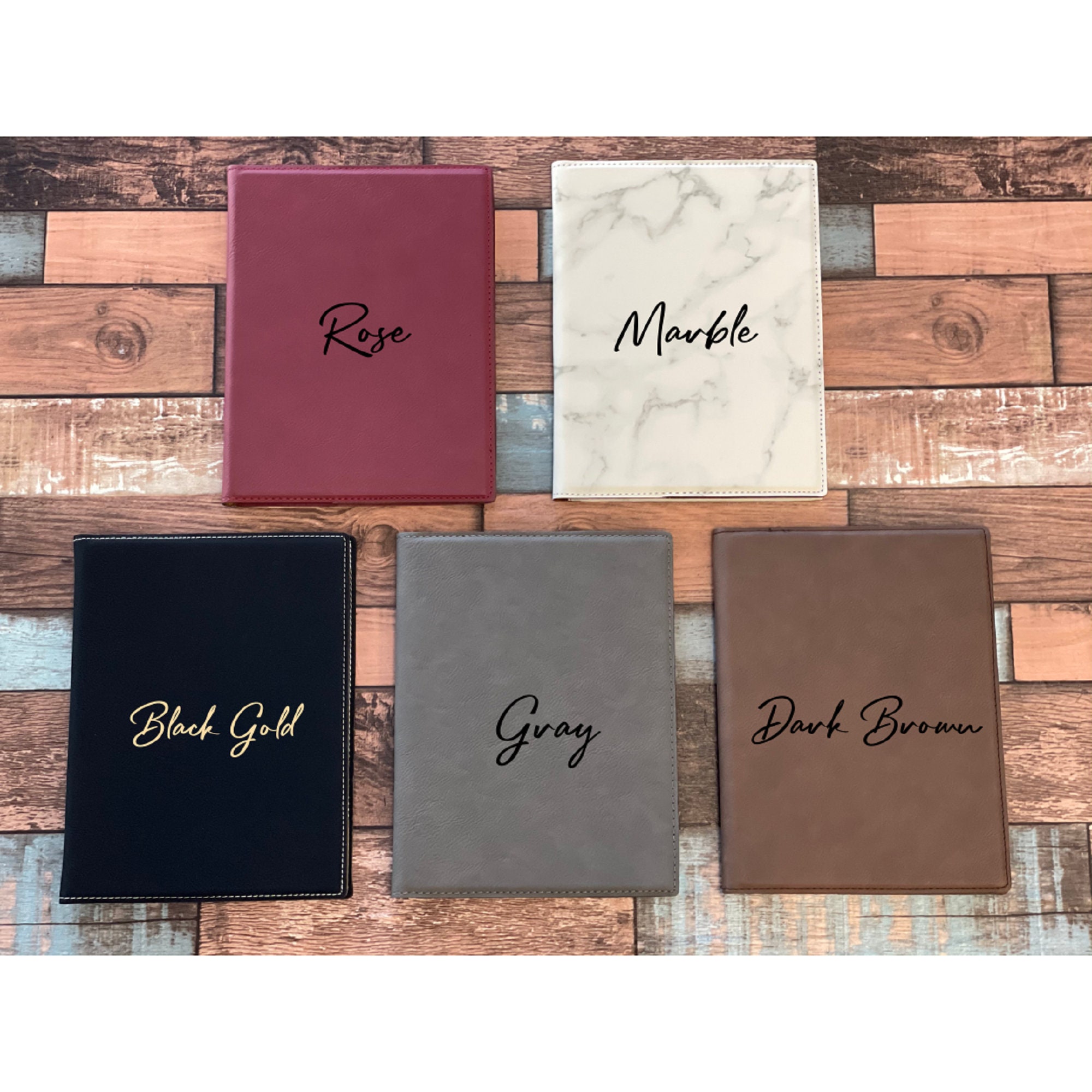 Personalized Refillable Portfolio Custom Notepad Cover | Etsy