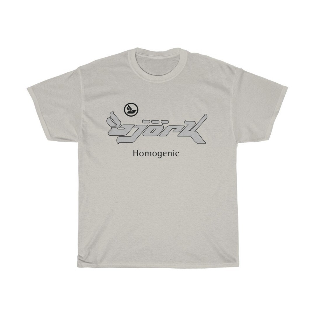 Bjork Homogenic Logo T-shirt ( Black / Grey ) - Etsy