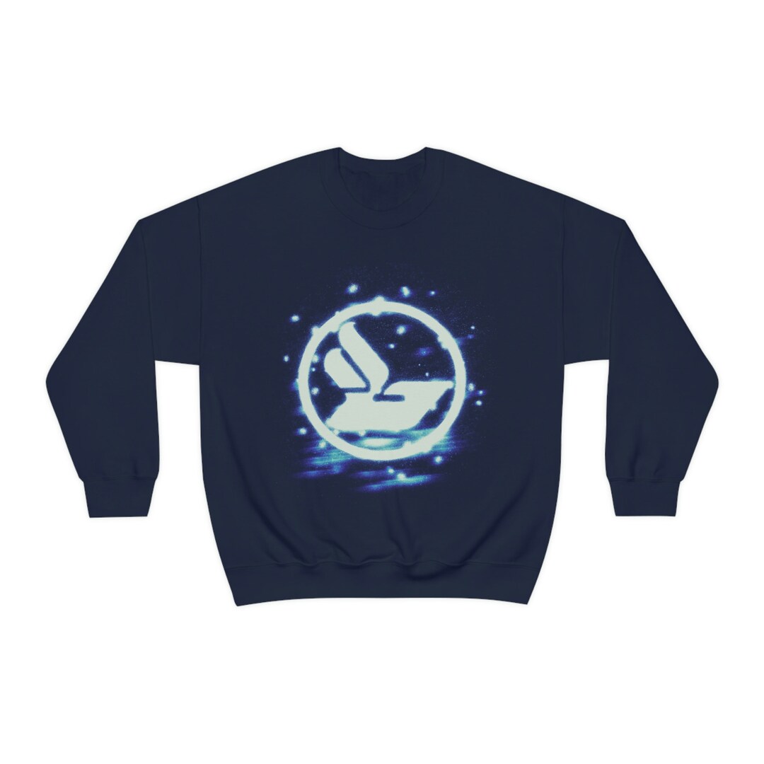Bjork Homogenic Spray Paint Logo Vintage Vibe Crewneck Sweater (blue ...
