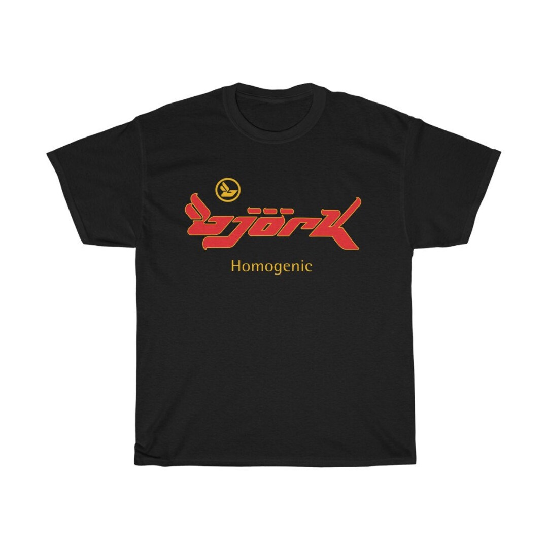 Bjork Homogenic Logo T-shirt ( Yellow / Red ) - Etsy