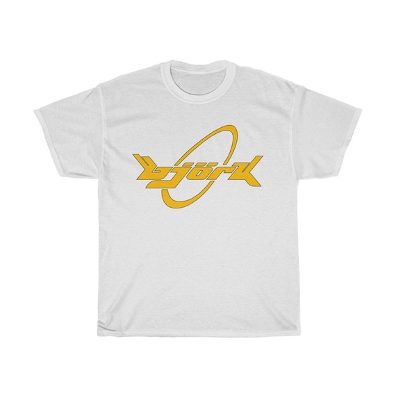 Bjork Debut Logo T-shirt ( Yellow / Black ) - Etsy Bjork Debut Logo T-shirt ( Yellow / Black ) - Etsy