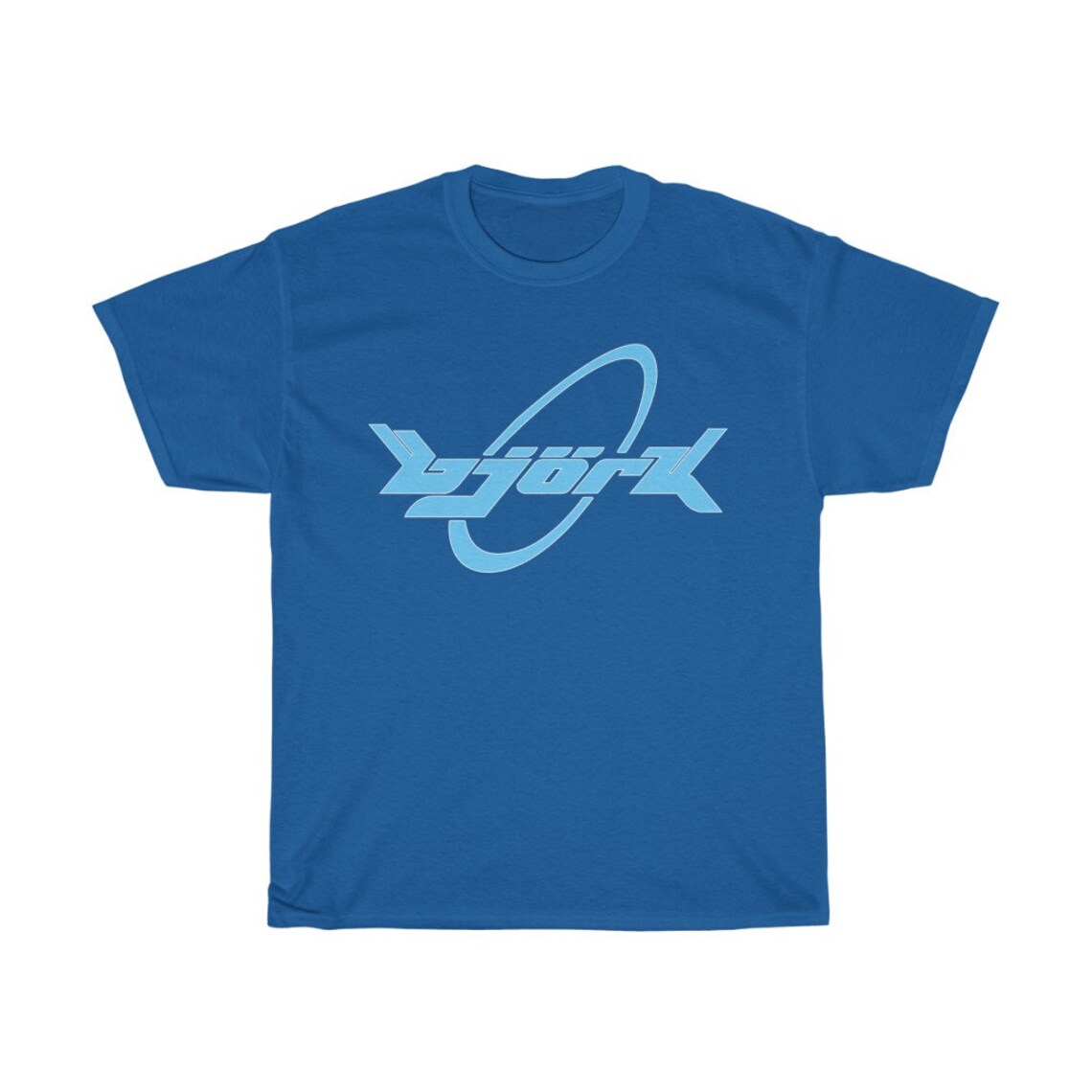 Bjork Debut Logo T-shirt ( Blue / White ) - Etsy