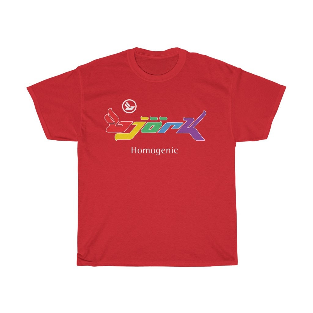 Bjork Homogenic Rainbow Logo T-shirt - Etsy