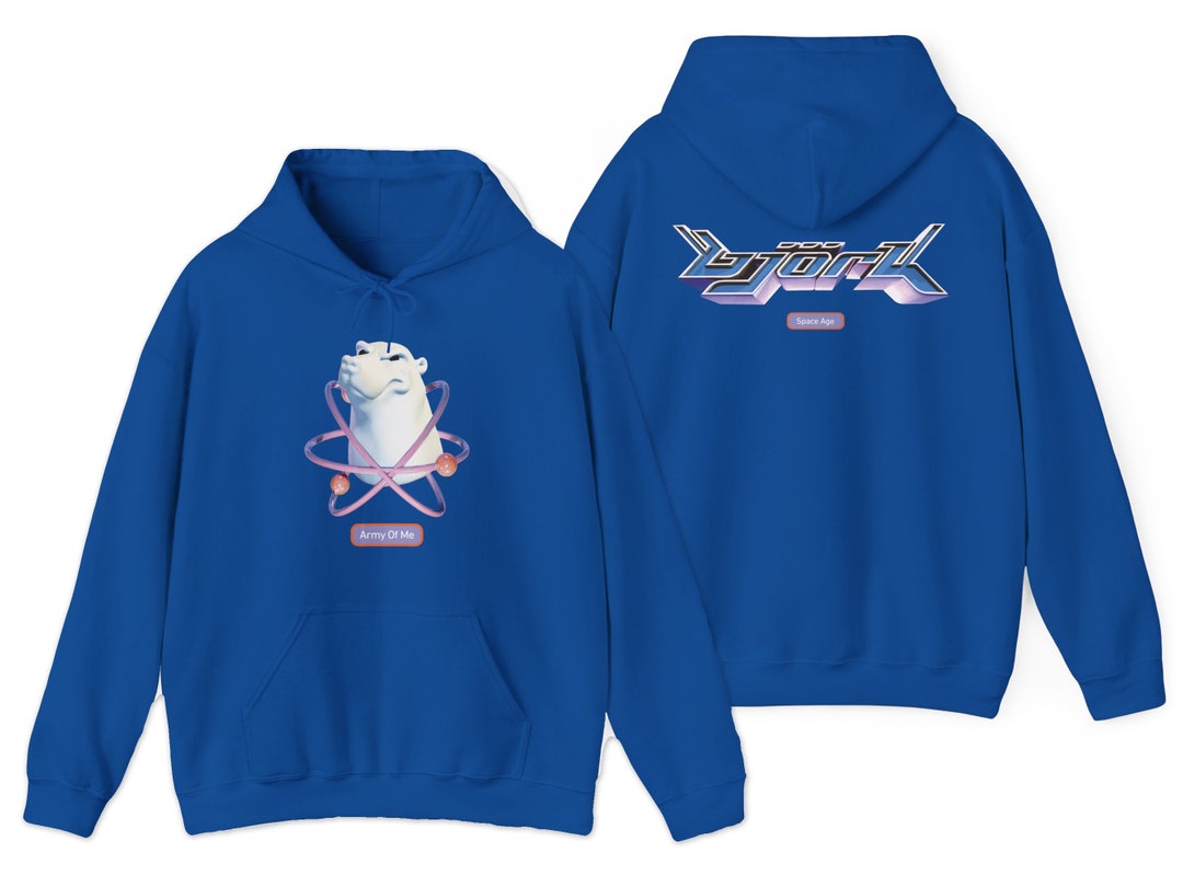 Bjork Army of Me Space Age Bear Vintage Vibe Hoodie - Etsy