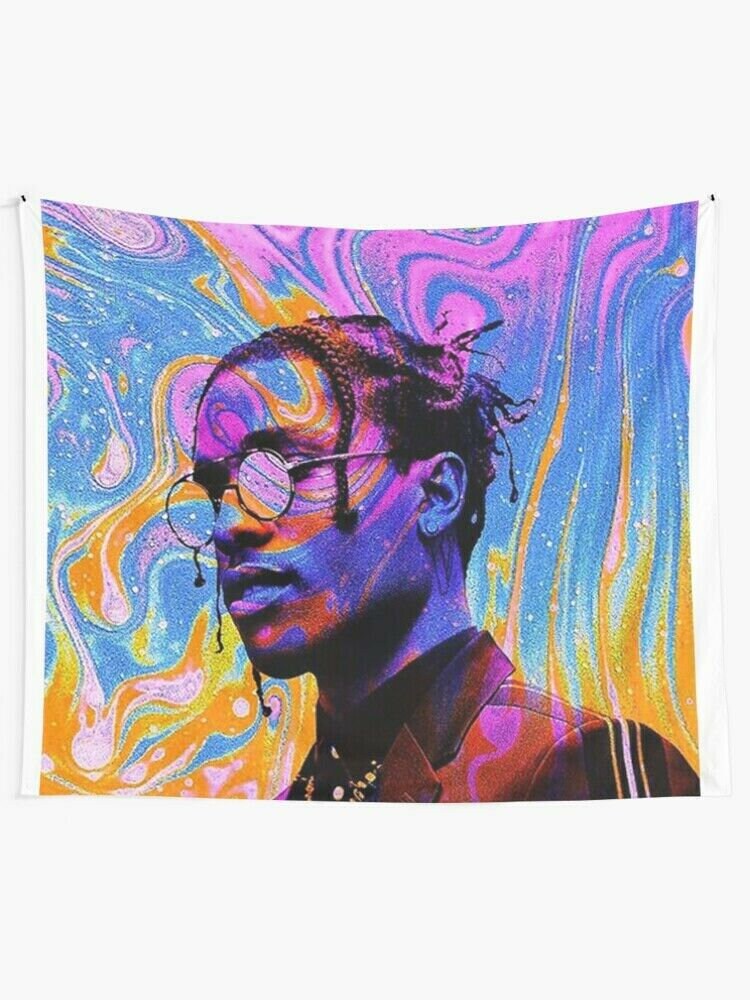 Asap Rocky Tripping Wall Tapestry Wall Hanging Wall Art | Etsy