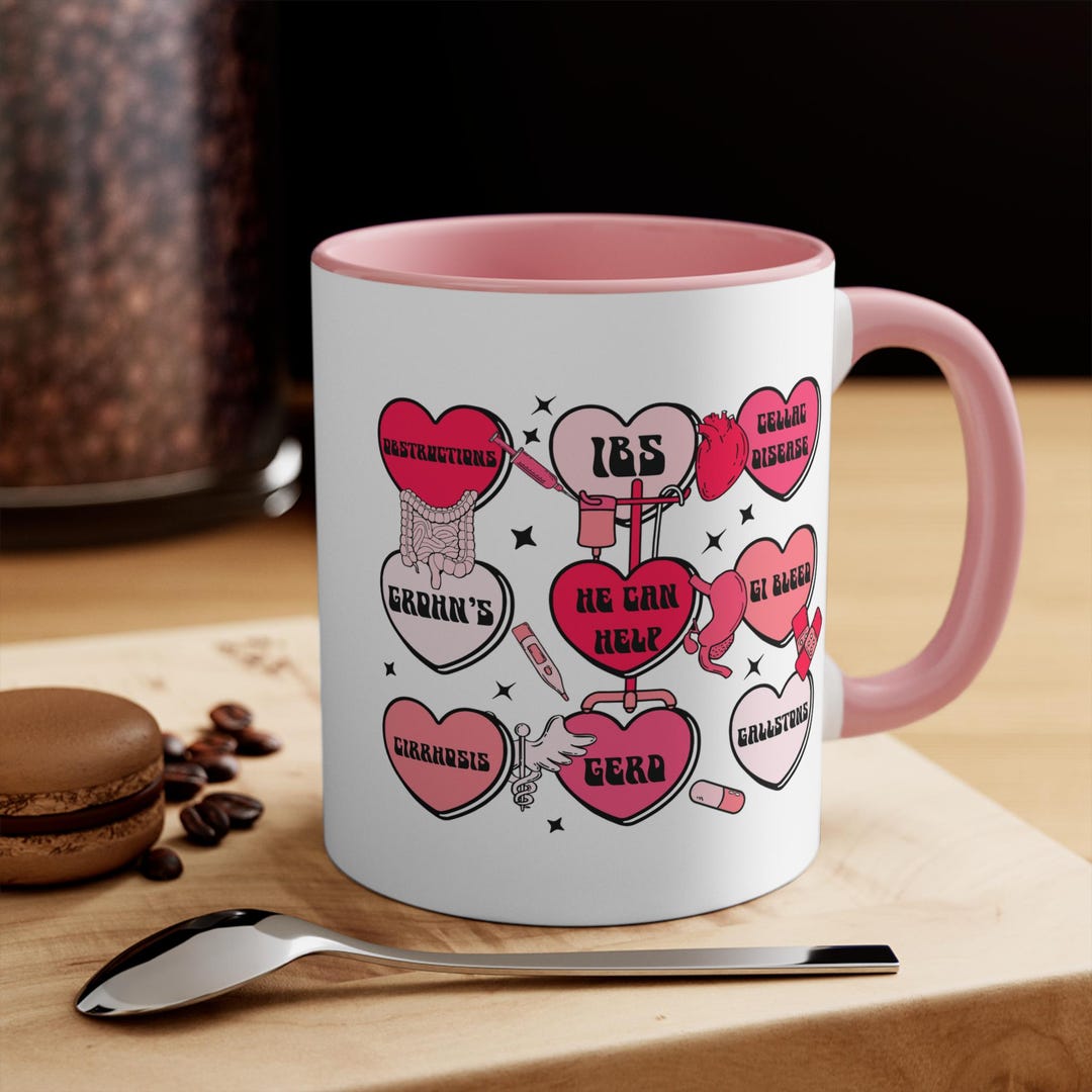Nurse Croquet Images Mug for Valentine's Day, Gift for Nurse, Coffee ...