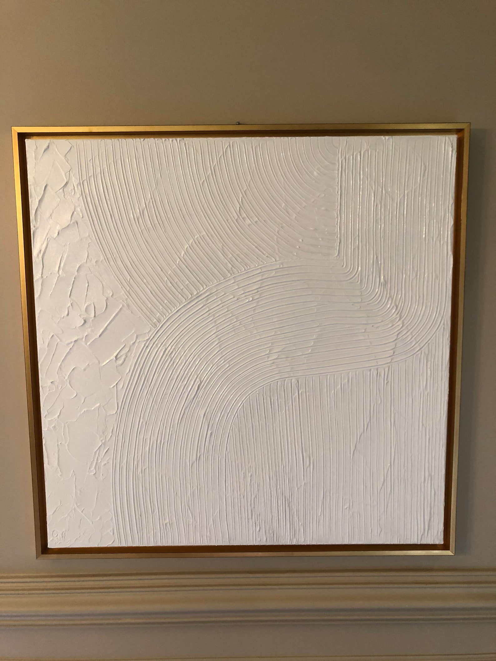 Gold Floater White Texture Canvas, Gilded, Metallic, Framework, Surface ...
