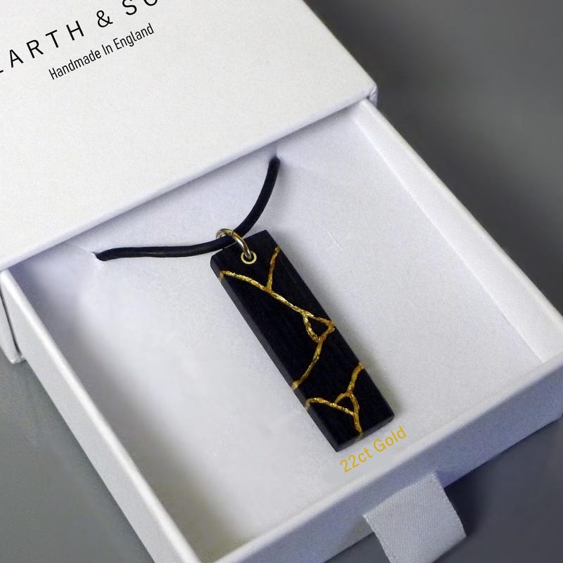 Kintsugi Repaired Pendant - Etsy UK