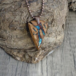 Arrowhead Necklace With Ethiopian Inlay. Choice of Gemstone, Ethiopian ...