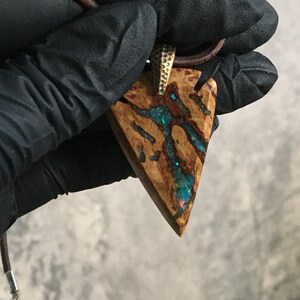 Arrowhead Necklace With Ethiopian Inlay. Choice of Gemstone, Ethiopian ...