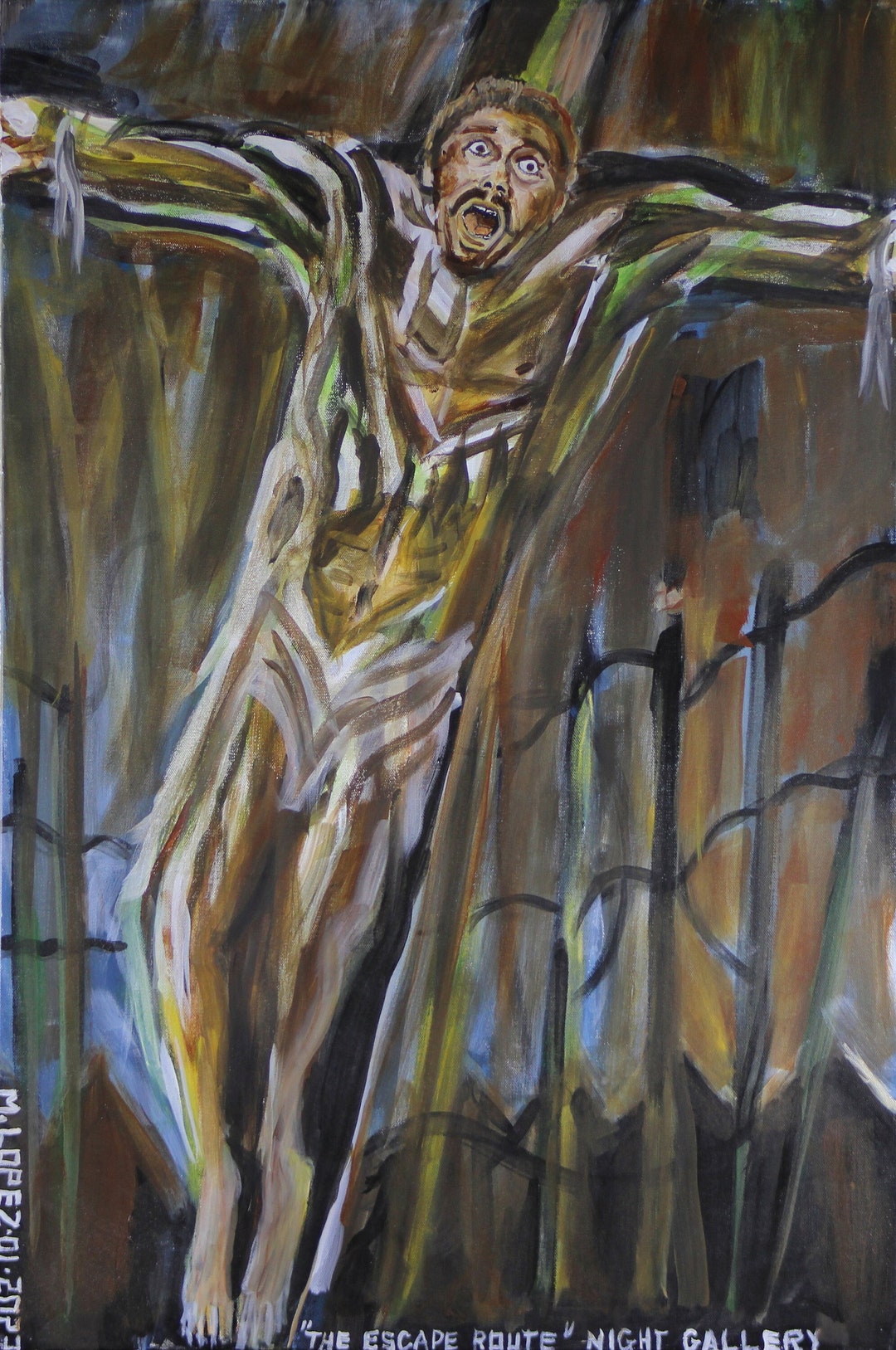 Night Gallery Art--the Escape Route--pilot 3rd Story - Etsy