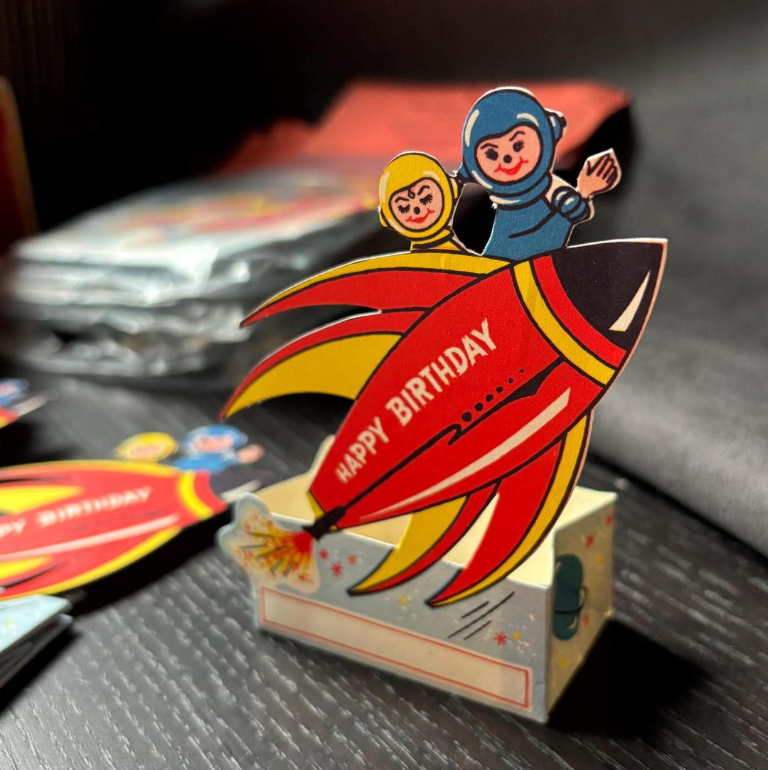 Pack of 6 MCM Retro Space Party Place Settings Candy/nut Cups - Atomic ...