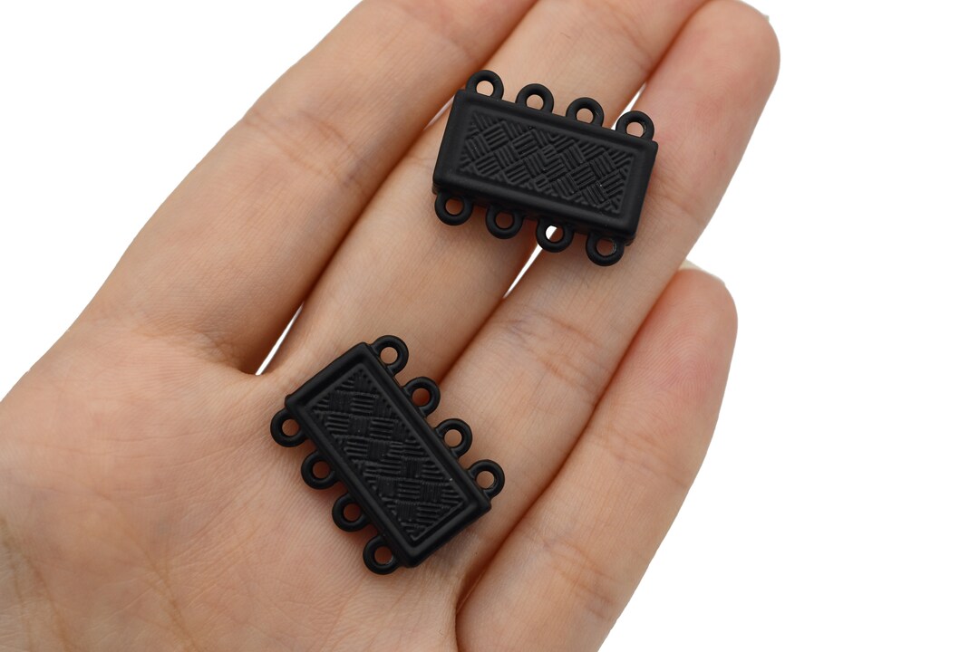 16.5x22mm 4 Loop Connector, Multi Strand Clasps, Magnetic Clasps, Multi ...