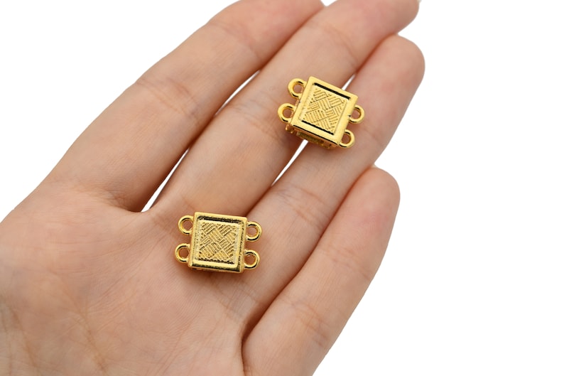 11x17mm Two Loop Connector, Multi Strand Clasps, Magnetic Clasps, Multi ...