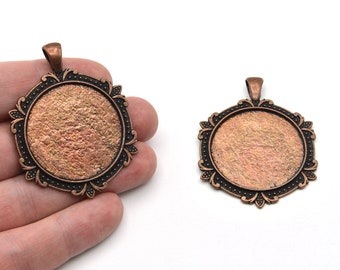 Antique Copper Bezel - Etsy