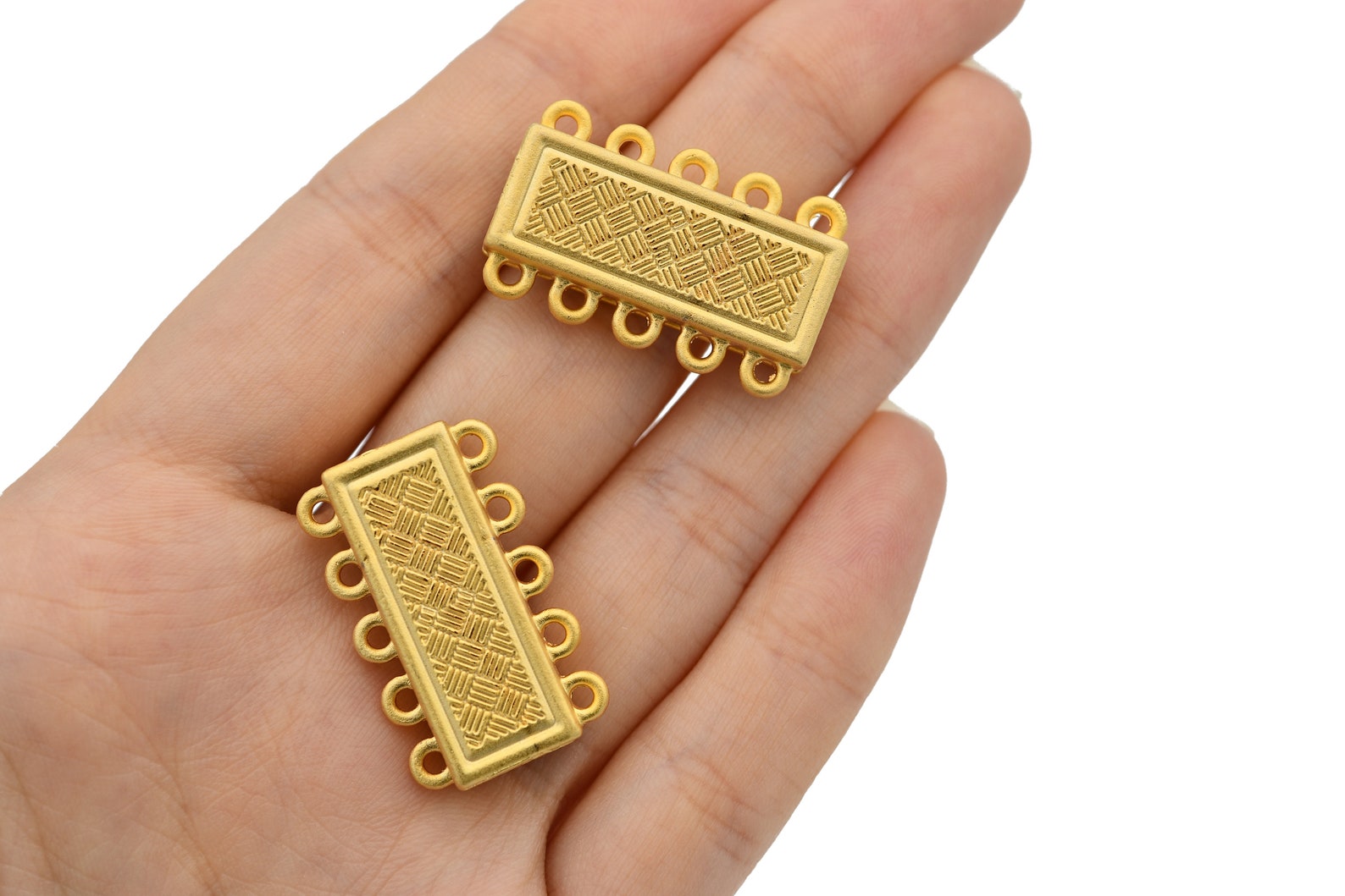 27,5x17mm 5 Loop Connector, Multi Strand Clasps, Magnetic Clasps, Multi ...
