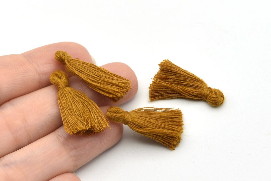 Brown Tassel Silk Tassels Without Caps, Fringe Tassels, Mini Colored ...