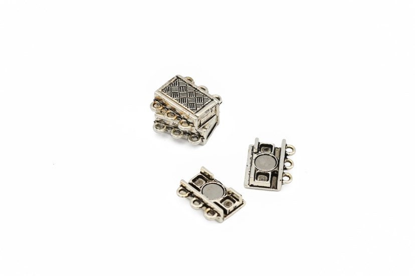 18mm 3 Loop Connector, Multi Strand Clasps, Magnetic Clasps, Multi ...