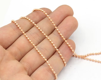 Rose Gold Ball Chain | Etsy